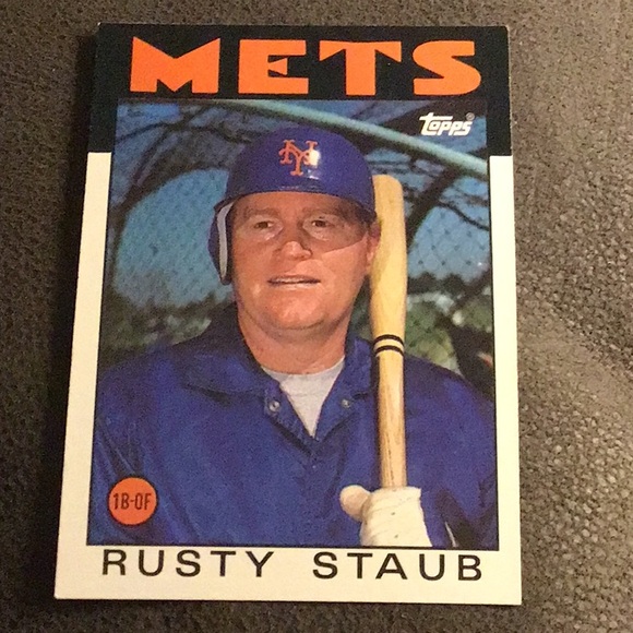 Topps | Other | Rusty Staubny Mets Baseball Card 986 Topps | Poshmark